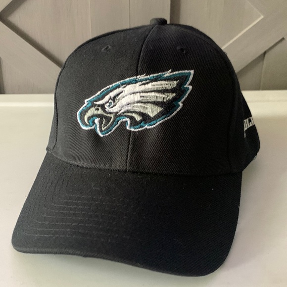 Accessories | Black Philadelphia Eagles Velcro Back Baseball Cap | Poshmark